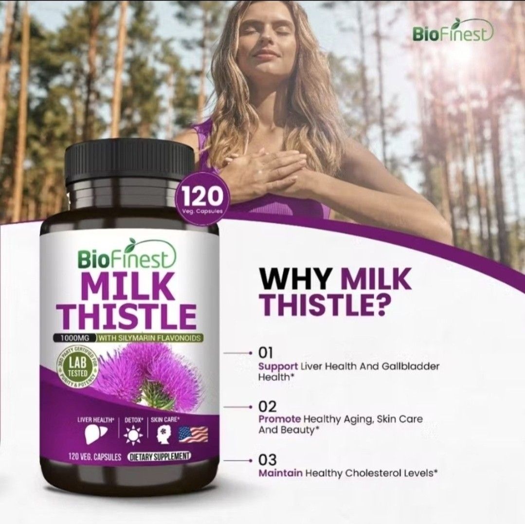 Biofinest Milk Thistle Supplements for Healthy Liver Gallbladder ...