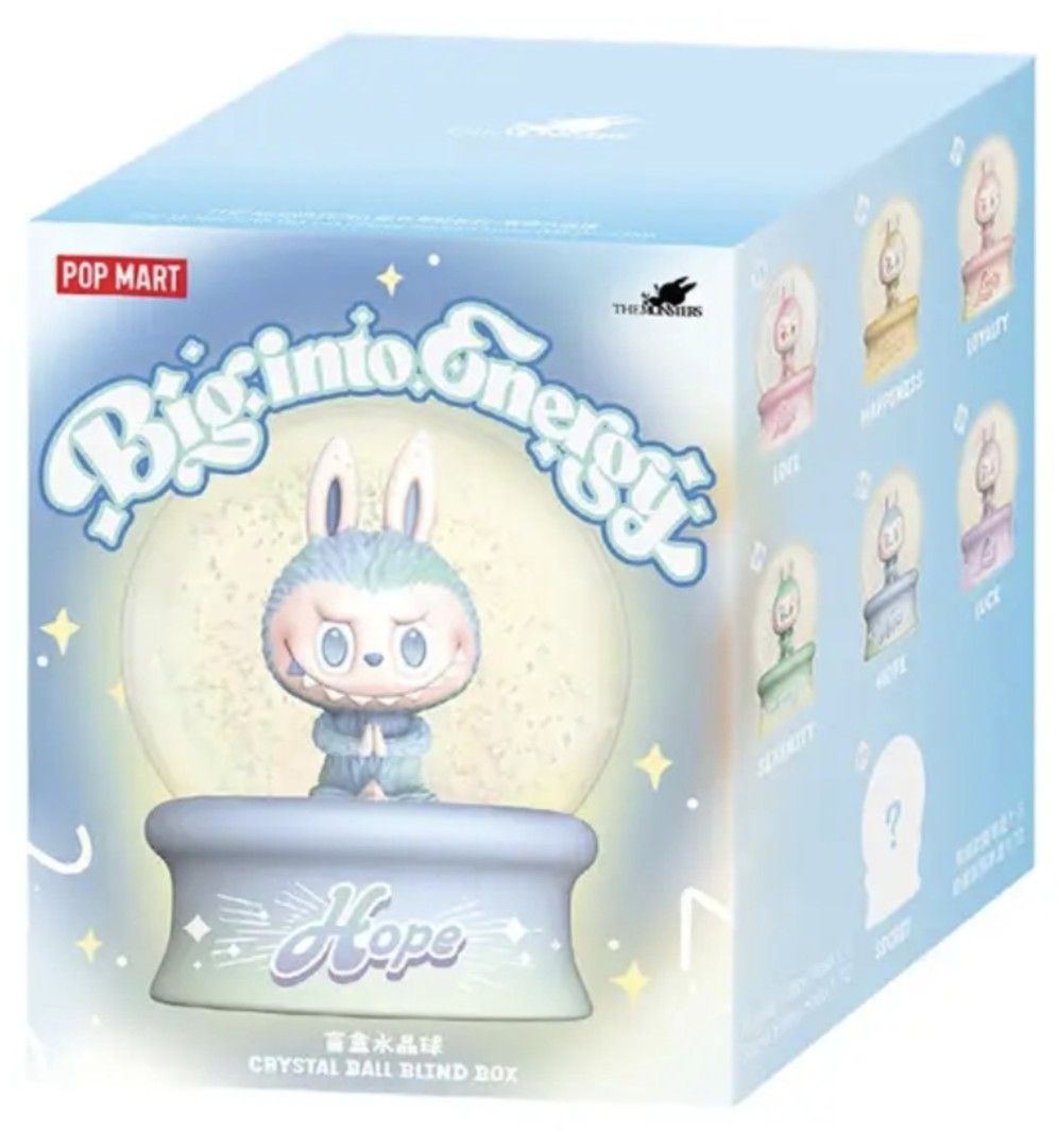 Brand New Authentic POP MART The Monsters Big Into Energy Crystal Ball ...