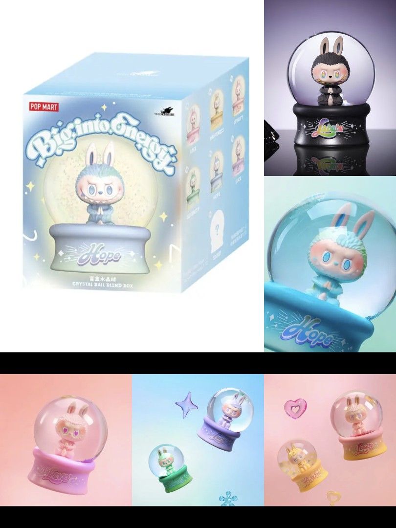 Brand New Authentic POP MART The Monsters Big Into Energy Crystal Ball ...
