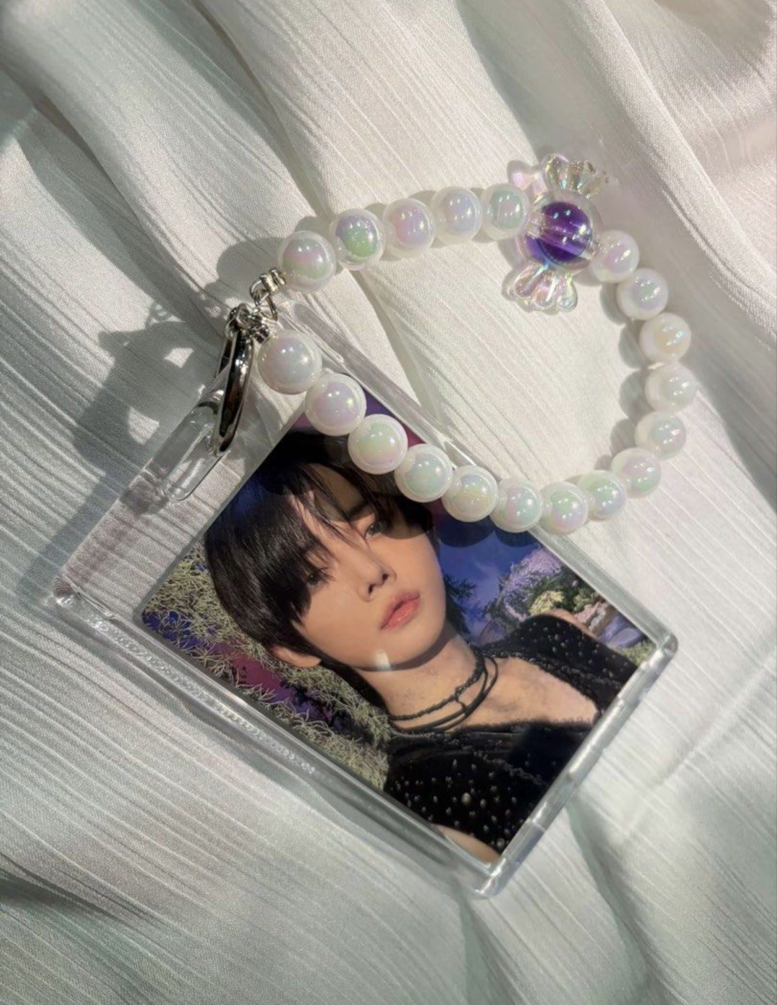 Card holder with Bead Charms, Hobbies & Toys, Stationery & Craft ...