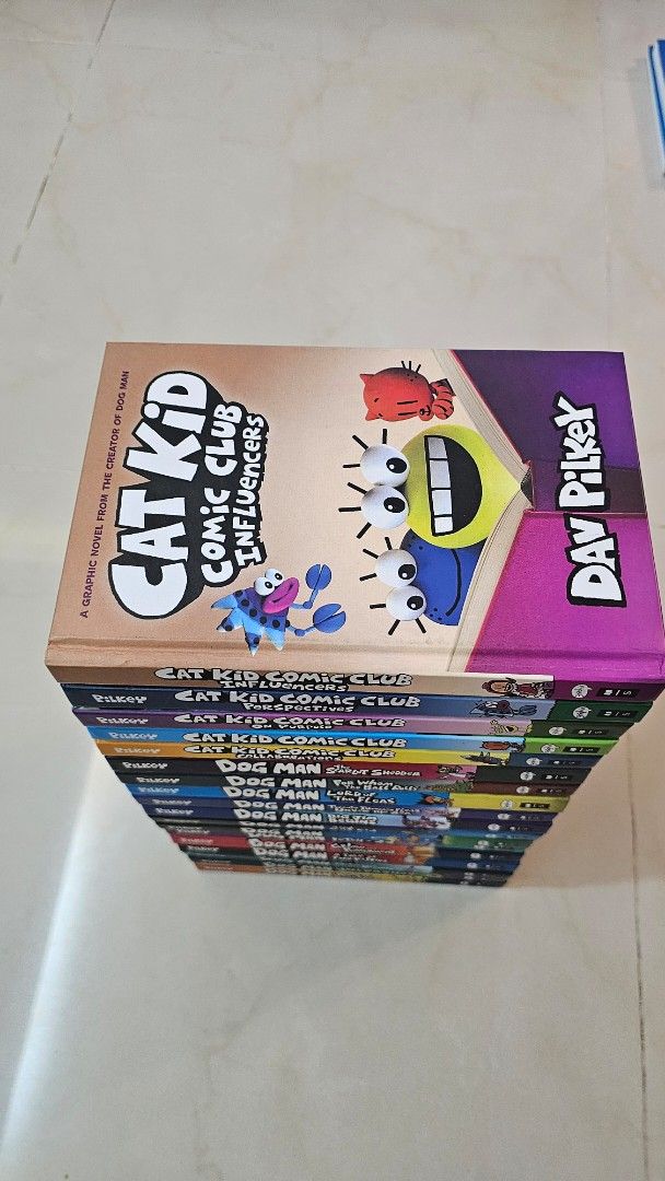 Cat Kid Comic Club and Dog Man Book Set, Hobbies & Toys, Books ...