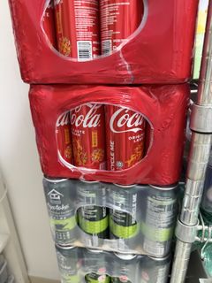 Coca-Cola Original Taste Less Sugar (24 Cans), Food & Drinks, Beverages ...