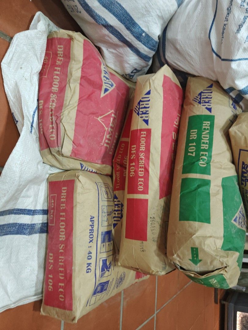 DREER Render Eco & Floor Screed Eco - 40kg Bags, Furniture & Home ...