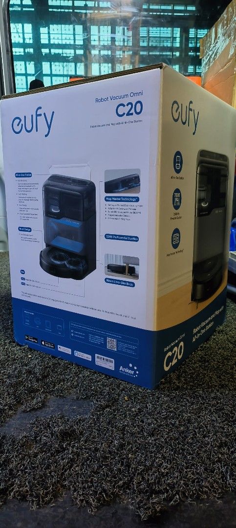 Eufy Clean C20 Robot Vacuum and Mop with All-in-One Station, TV & Home ...