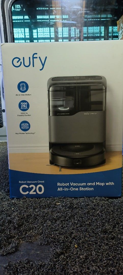 Eufy Clean C20 Robot Vacuum and Mop with All-in-One Station, TV & Home ...