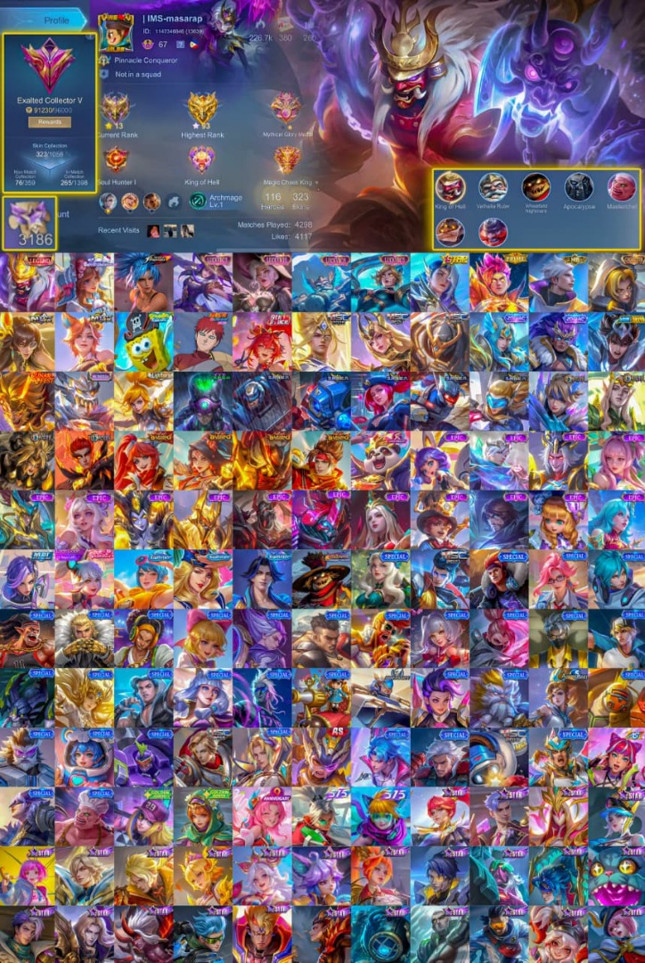 [Exalted Collector] 323 Skins | Franco Legend | Fanny Skylark | Franco ...