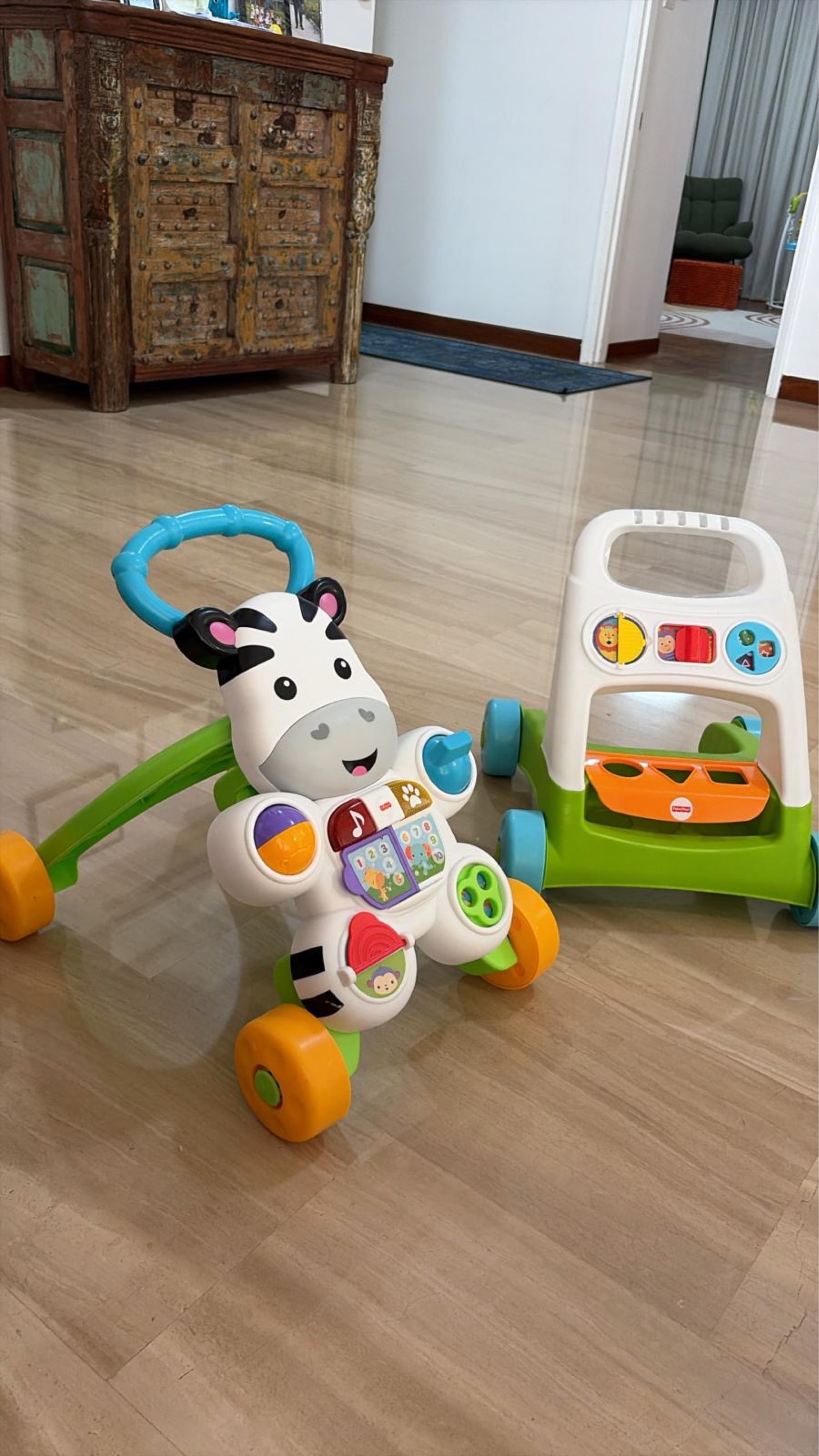 Fisher-Price Zebra Walker & Baby Walker, Babies & Kids, Infant Playtime ...