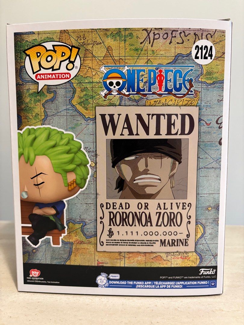 Funko Pop! Animation One Piece Roronoa Zoro #2124, Hobbies & Toys, Toys ...