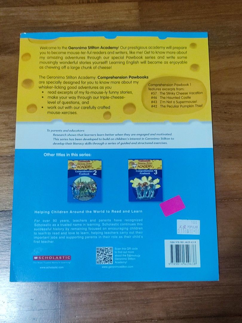 Geronimo Stilton Academy Comprehension Pawbook 1, Hobbies & Toys, Books ...