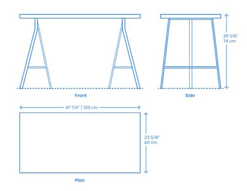 Ikea Legberg trestle table legs, Furniture & Home Living, Furniture ...