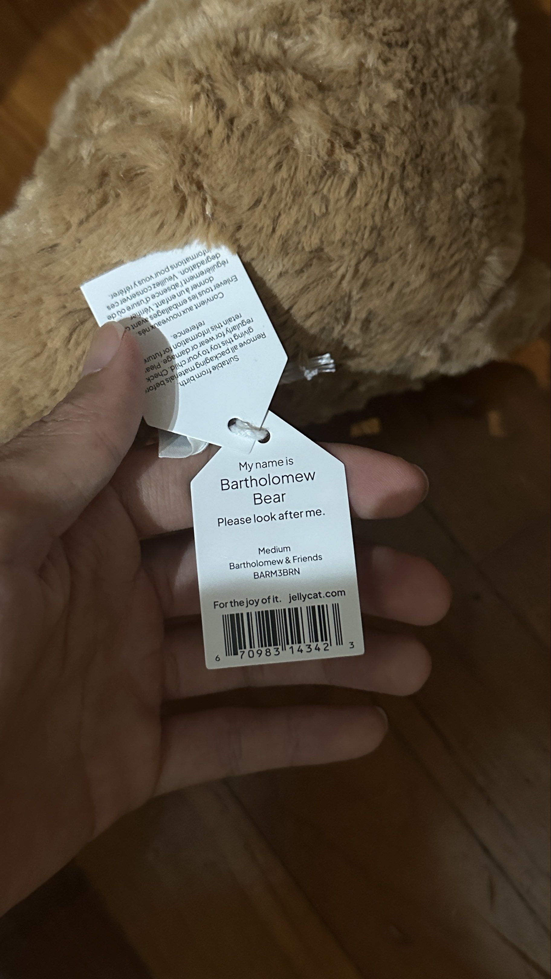 Jellycat Bartholomew Bear - Medium, Hobbies & Toys, Toys & Games on ...