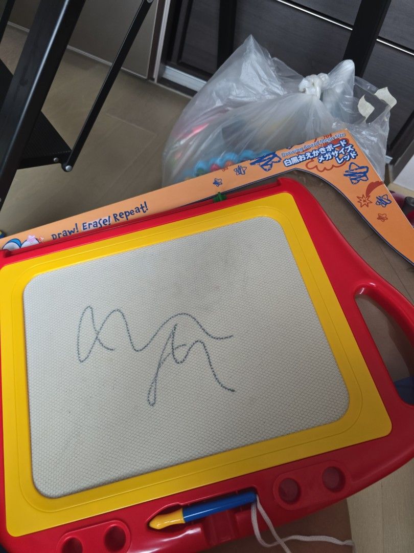 Kids' Magnetic Drawing Board with Pen, Hobbies & Toys, Toys & Games on ...