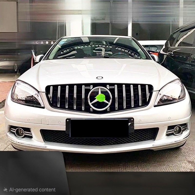 Mercedes Benz C Class W204 C180 C200 GT Grill with Emblem Logo, Car ...