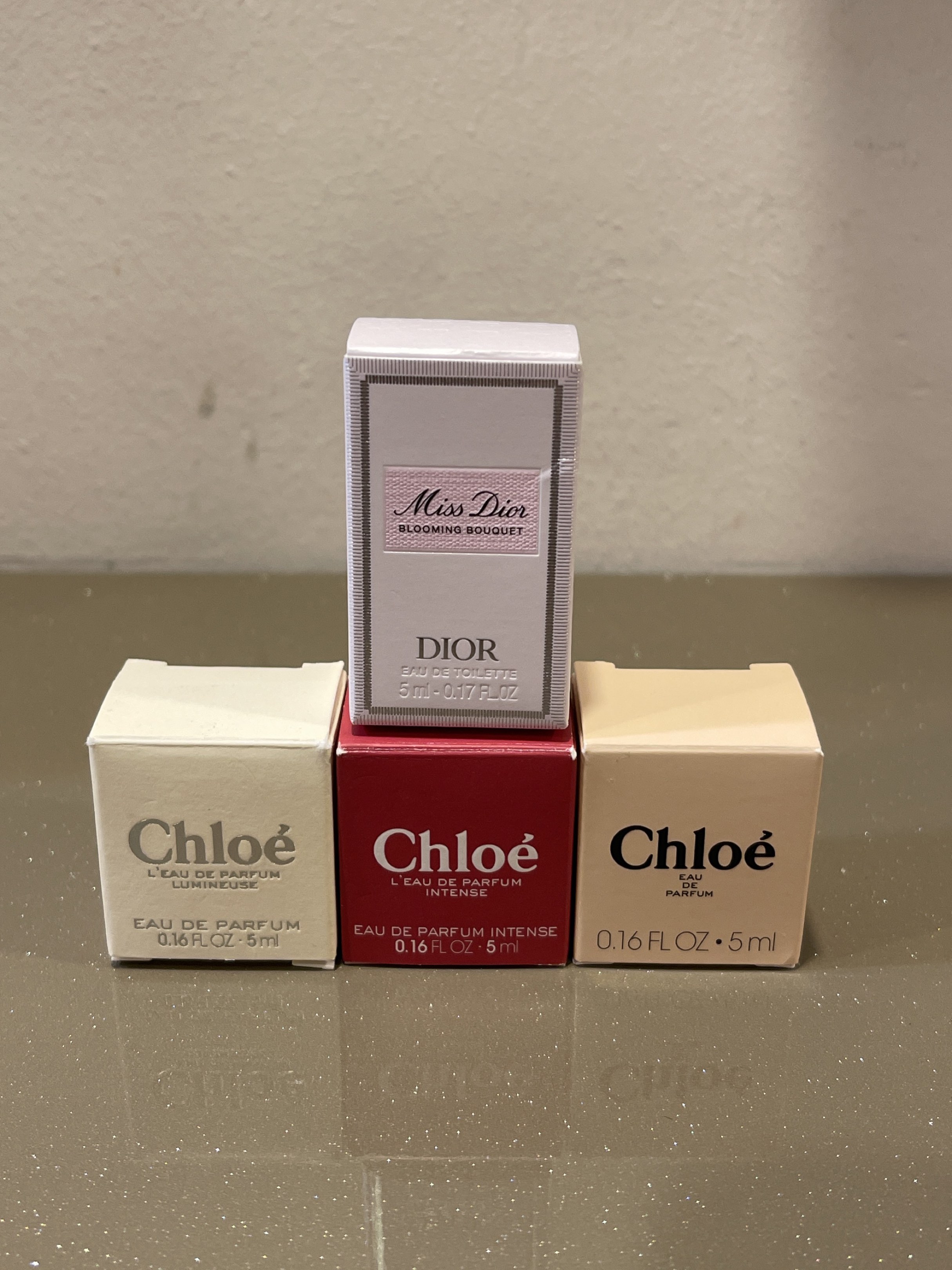 Mini Parfum’s| Miss Dior Eau De Toilette |Chloé Intense/ Eau De Parfum ...