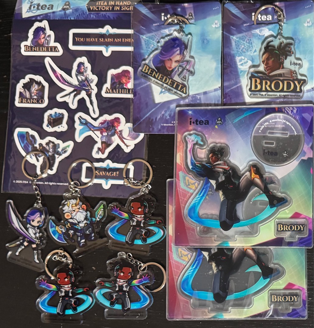 Mobile Legends itea MLBB Keychain / Sticker / Standee collaboration ...