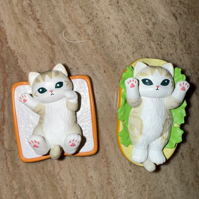 [Both $8] Mofusand Cat Cute Bread Sandwich Figurines, Hobbies & Toys ...