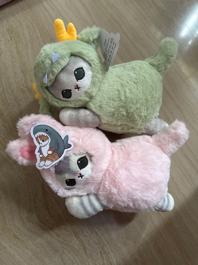 [Both $15] Mofusand Cat Lying Down Plushies - Dragon & Rabbit, Hobbies ...