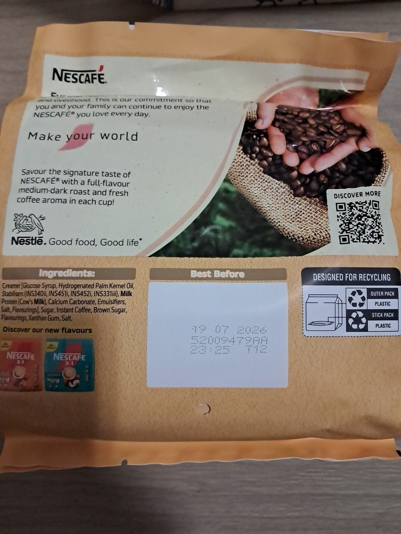 Nescafe 3-in-1 Brown Sugar Coffee, Food & Drinks, Beverages on Carousell
