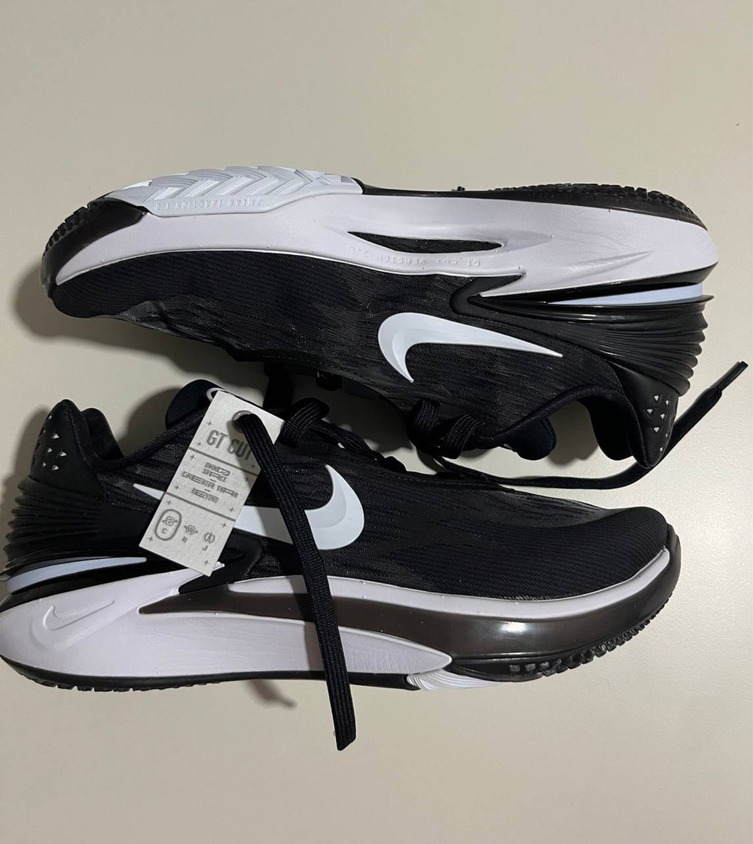 Nike GT Cut 2 Basketball Shoes - Black/White, Men's Fashion, Footwear ...