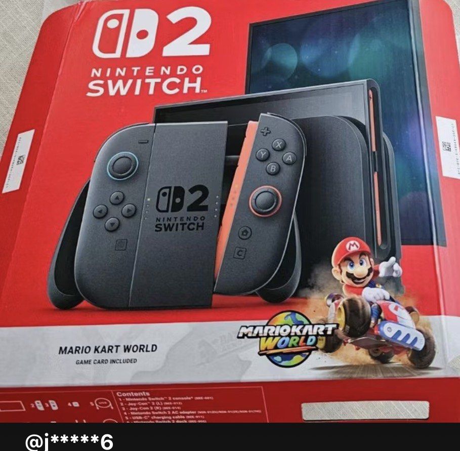 Nintendo Switch 2 - Mario Kart World Edition, Video Gaming, Video Games ...