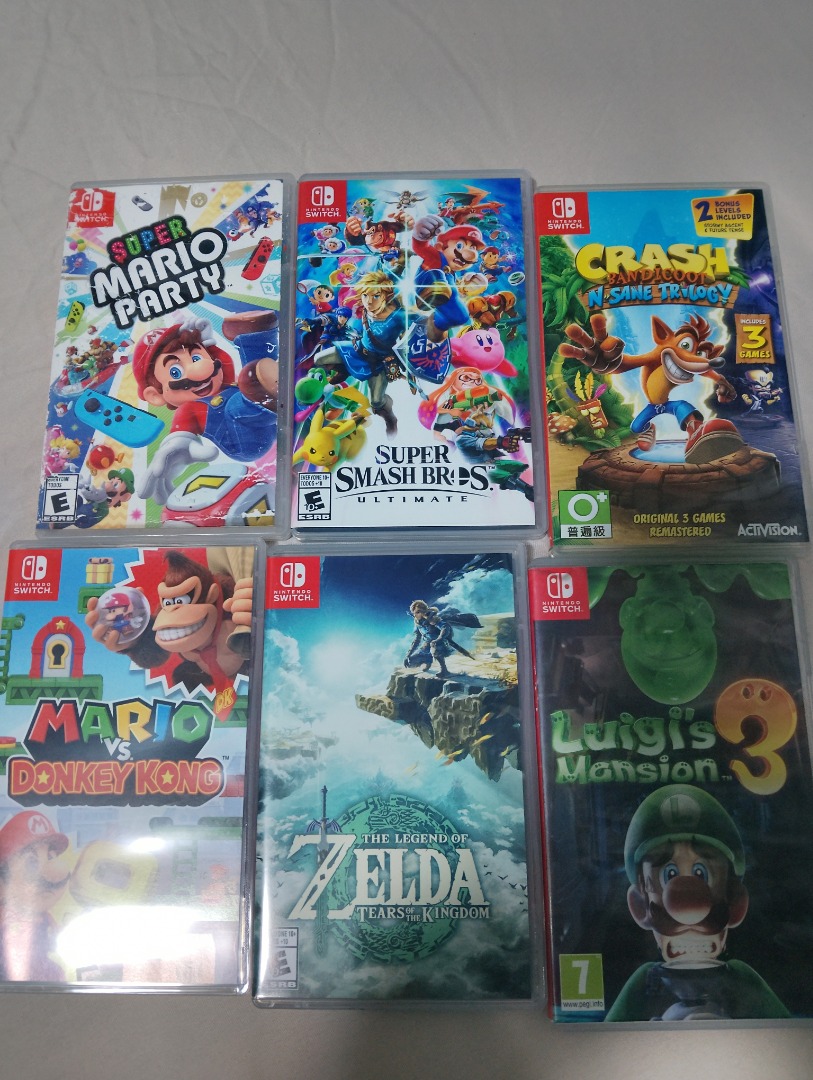 Nintendo Switch Games - Super Mario Party, Smash Bros, etc., Video ...