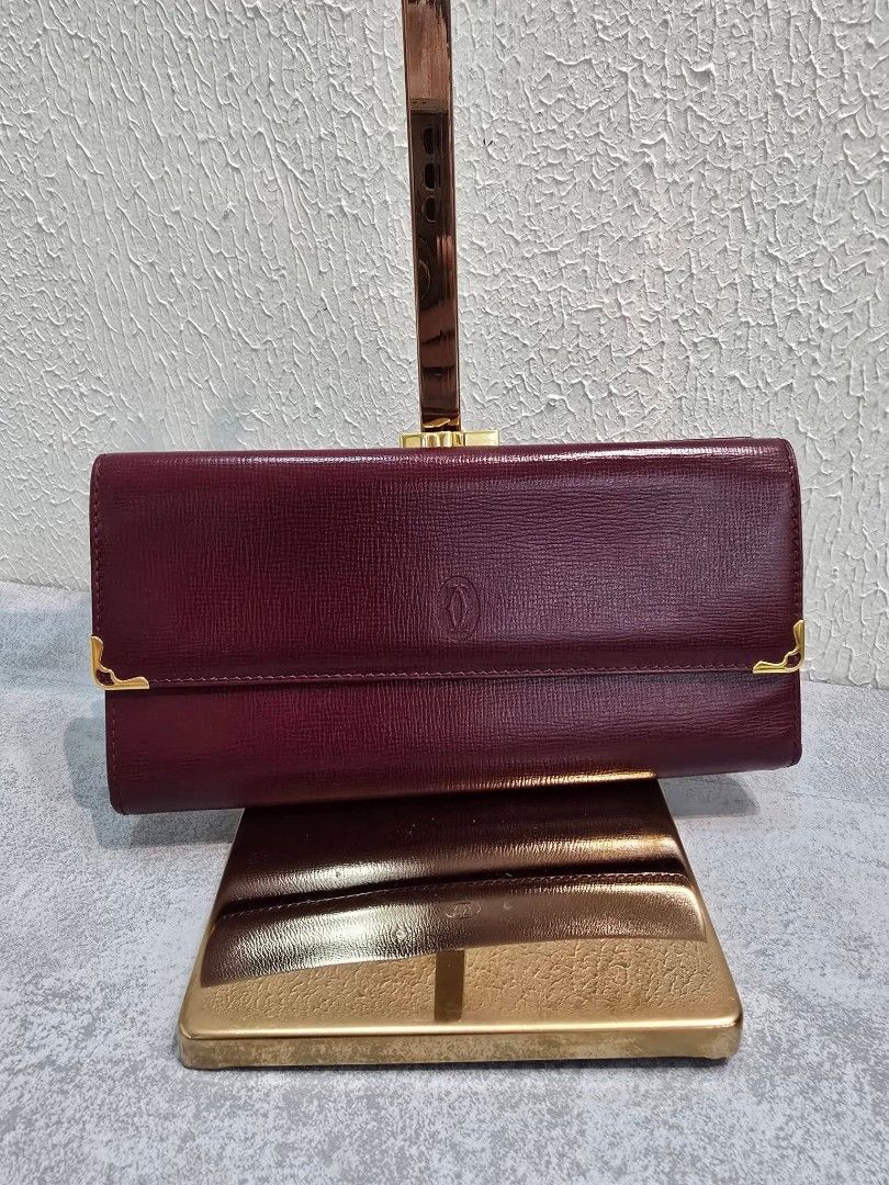 💯Orig/Vintage Cartier Must De Cartier Trifold Long Wallet, Women's ...
