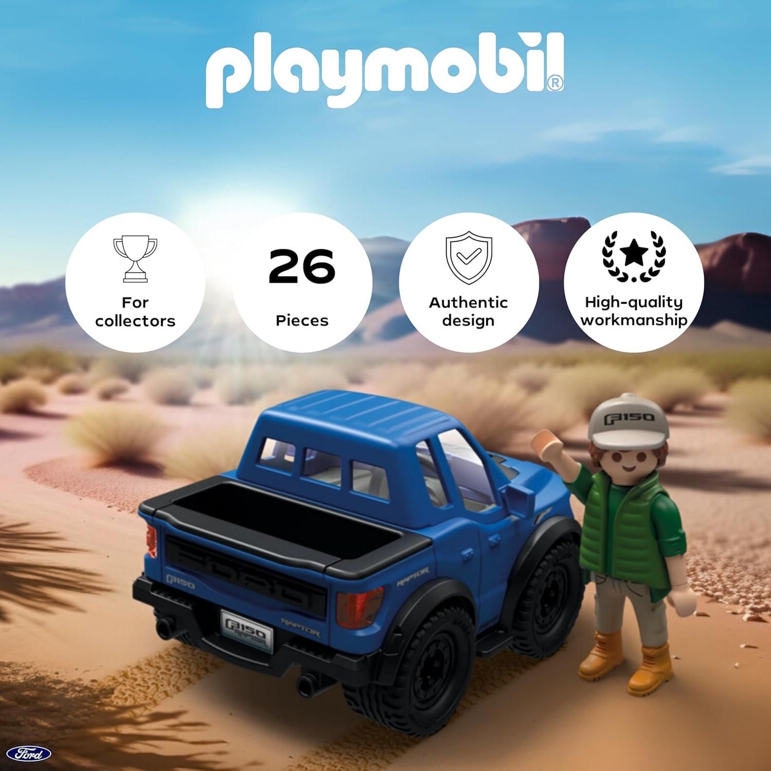 PLAYMOBIL Collector Cars, Ford F-150 Raptor, Model Car for Adults and ...