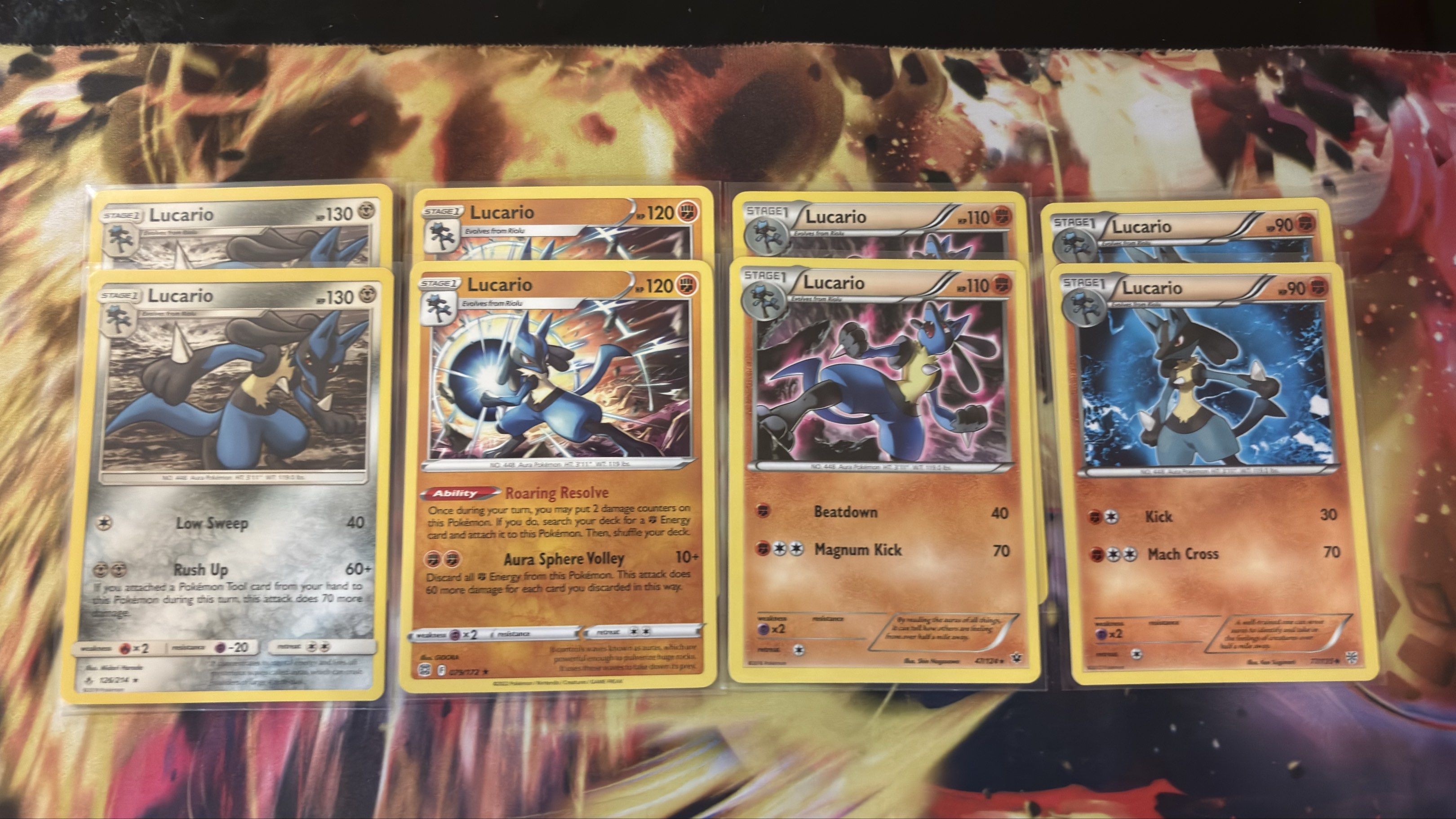 Pokemon Lucario cards, Hobbies & Toys, Toys & Games on Carousell