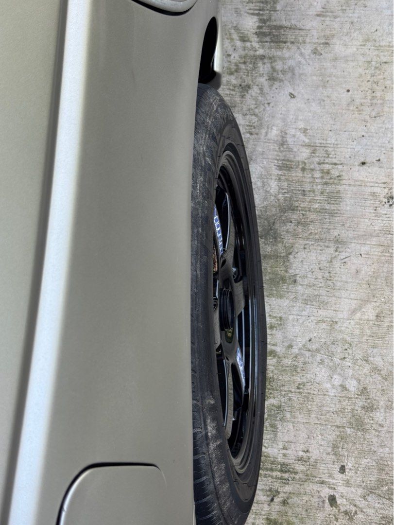 RAYS TE37 Glossy Black 16x7 jj PCD 4h 114, Auto Accessories on Carousell