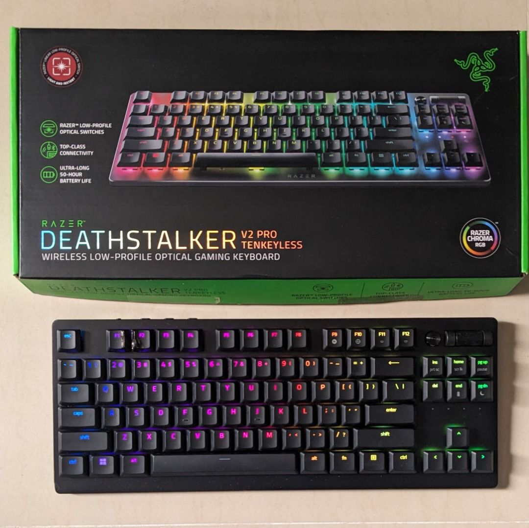 RAZER Deathstalker V2 Pro TKL Wireless Silent Keychron Nuphy Lofree ...