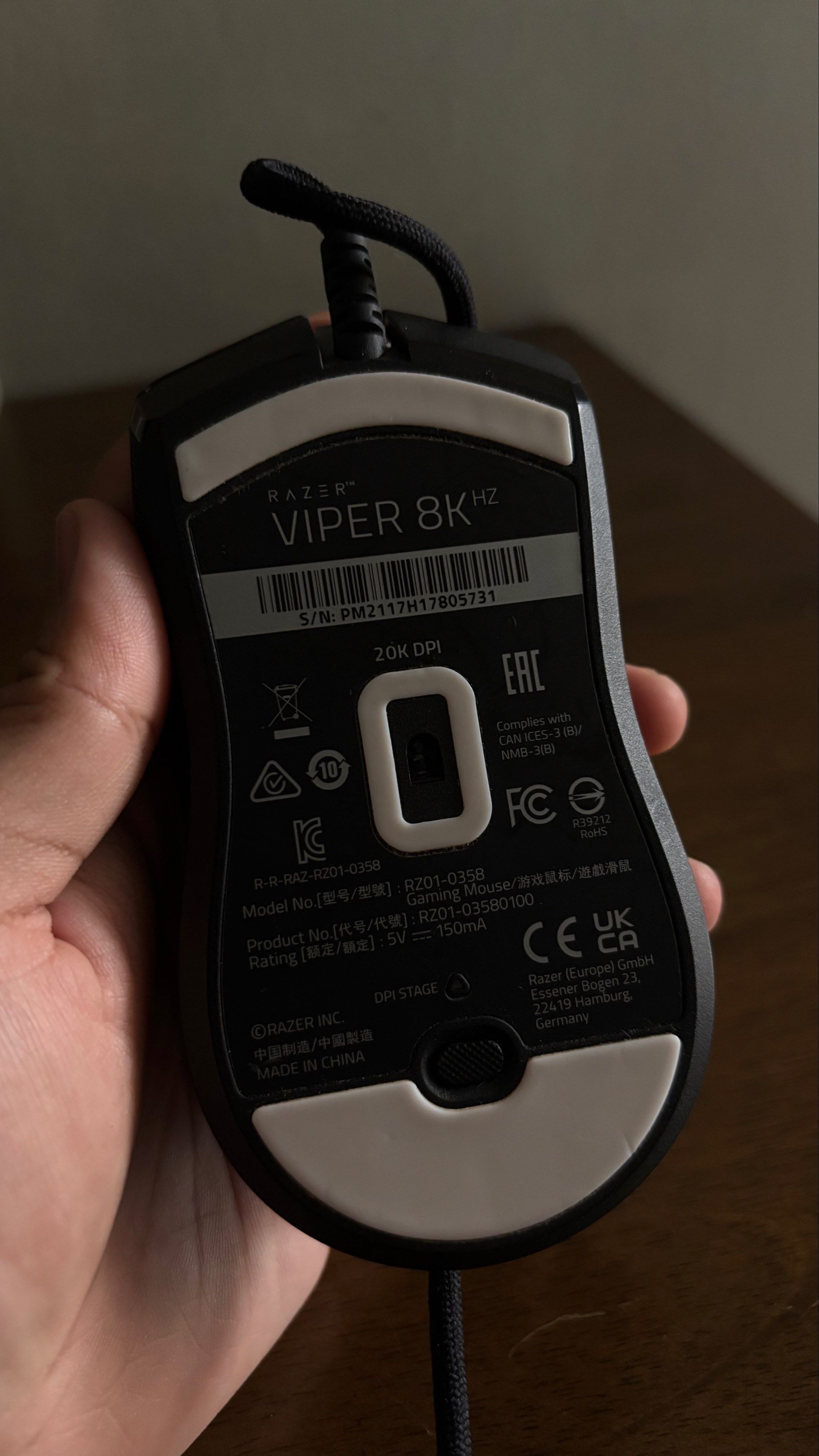 Razer Viper 8KHz wired gaming mouse, Computers & Tech, Parts ...