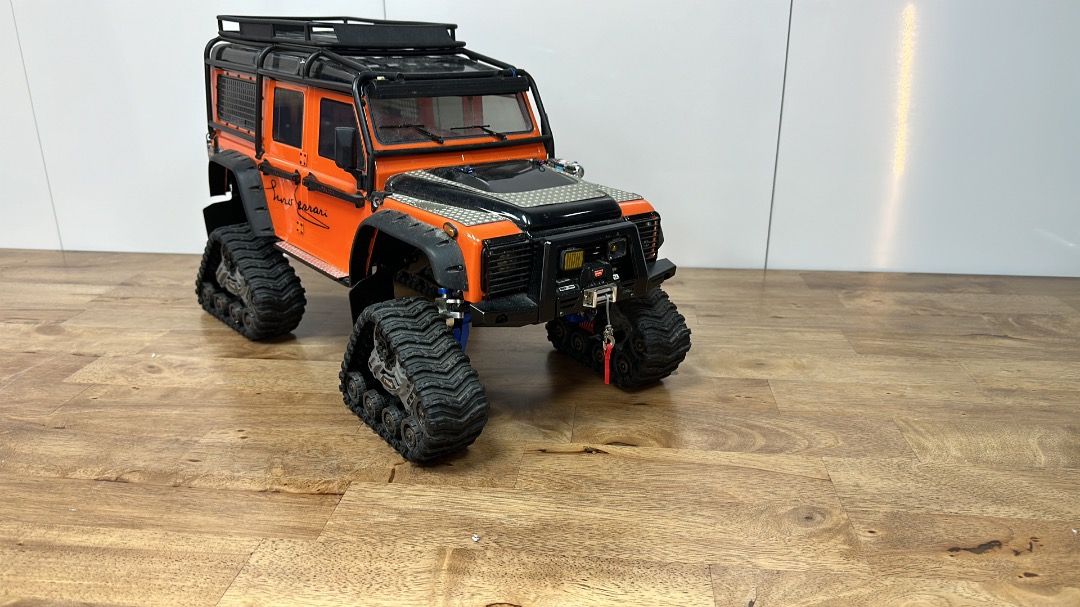 RC Land Rover Defender with Track Conversion, Hobbies & Toys, Toys ...
