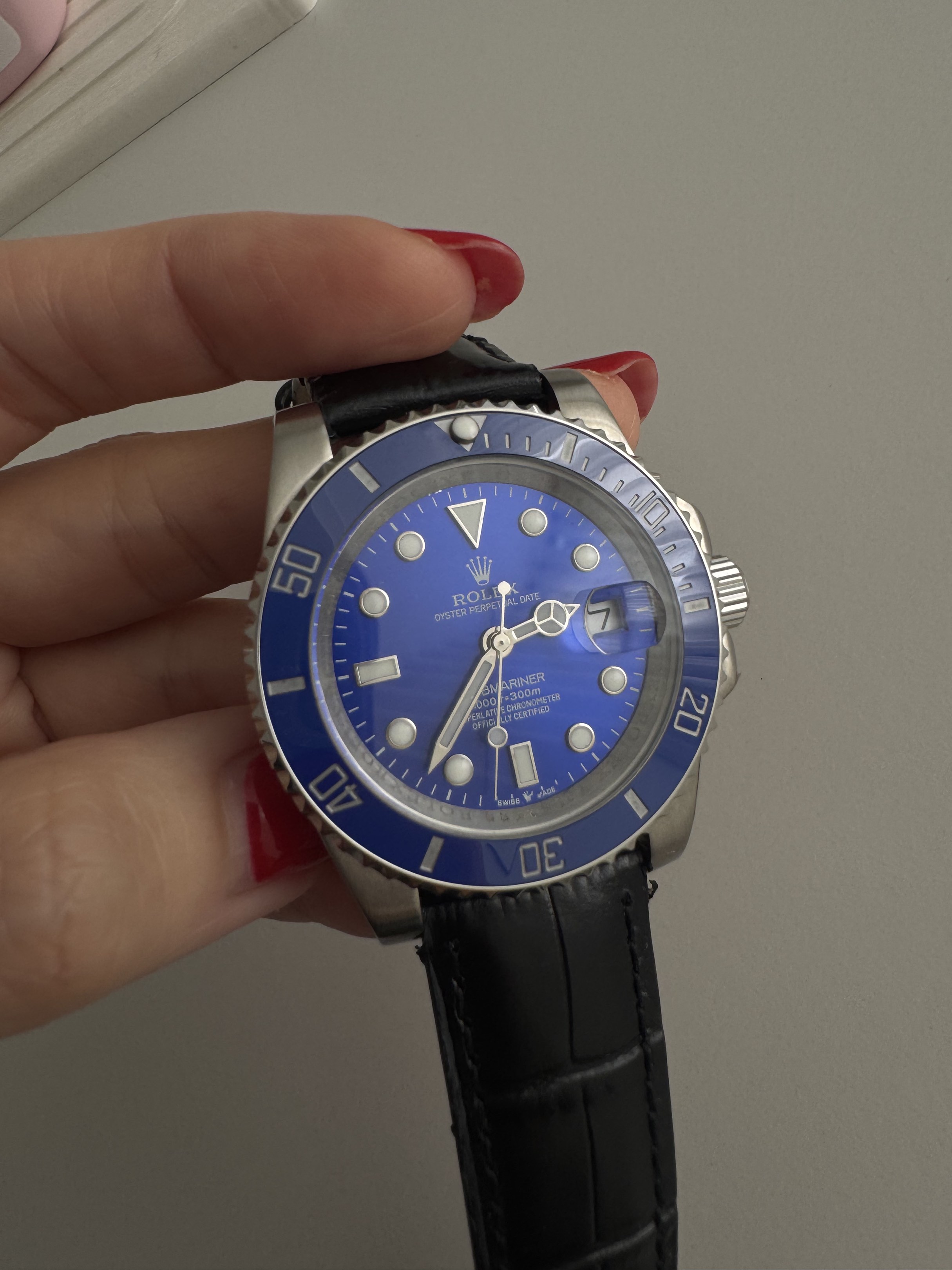 Rolex Submariner Blue Dial Watch, Luxury, Watches on Carousell