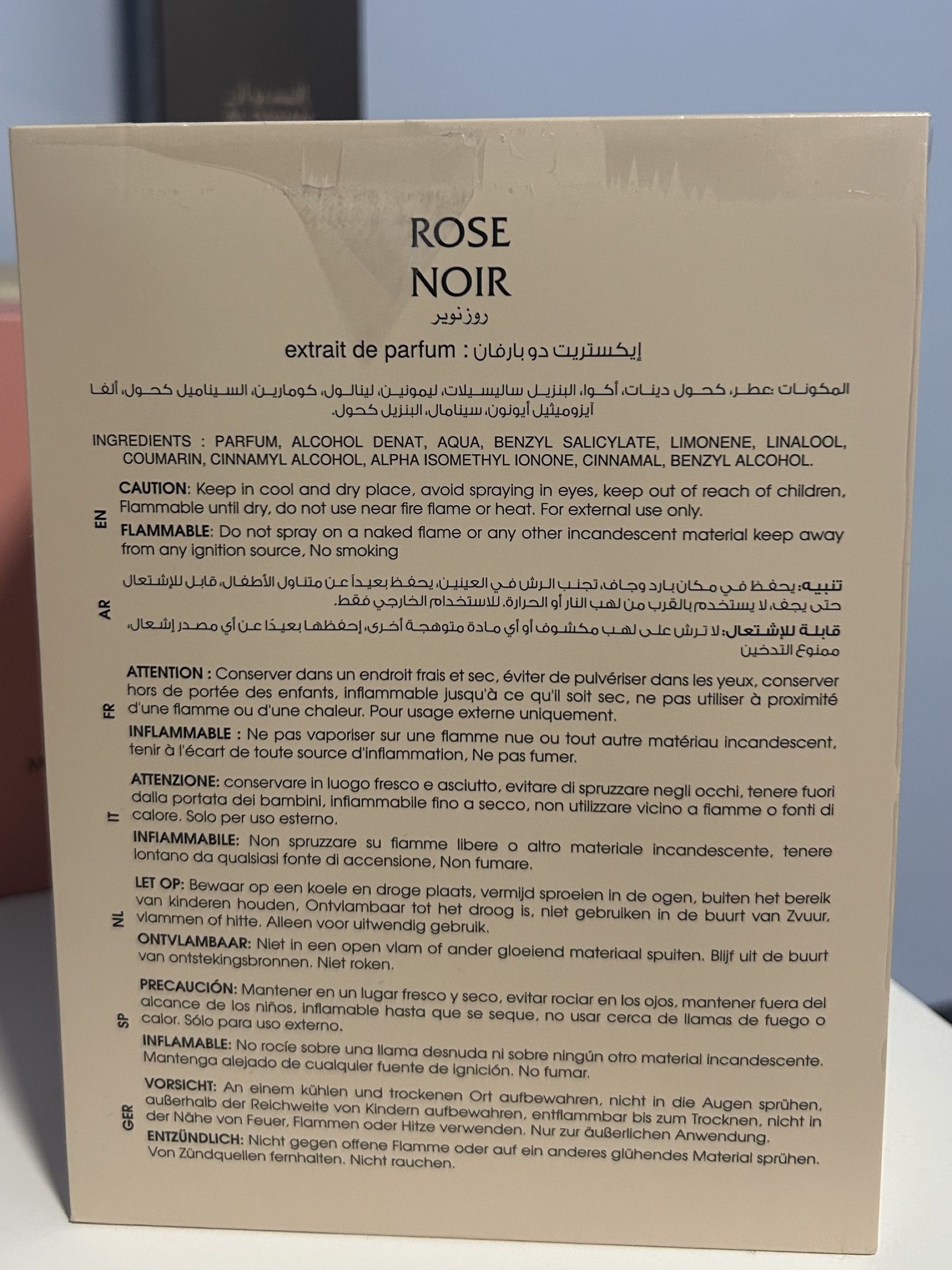 Rose Noir Extrait de Parfum 75ml, Beauty & Personal Care, Fragrance ...