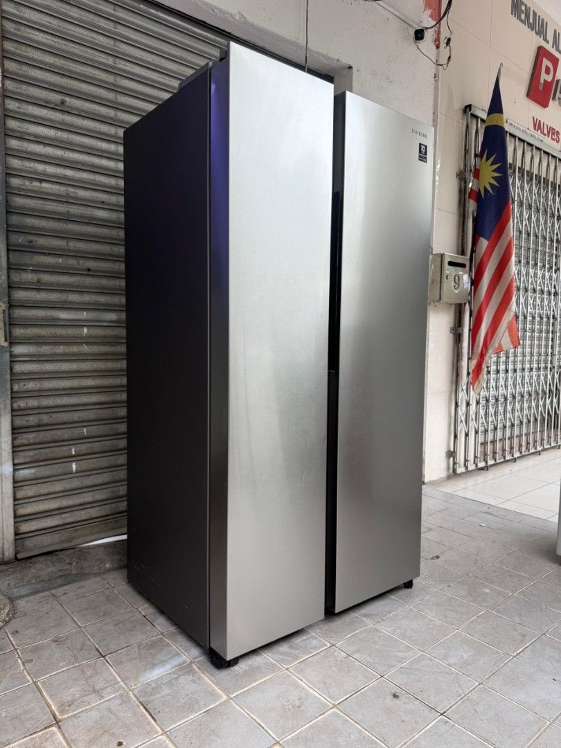 Samsung inverter side by side fridge promotion harga… good 👍 condition ...