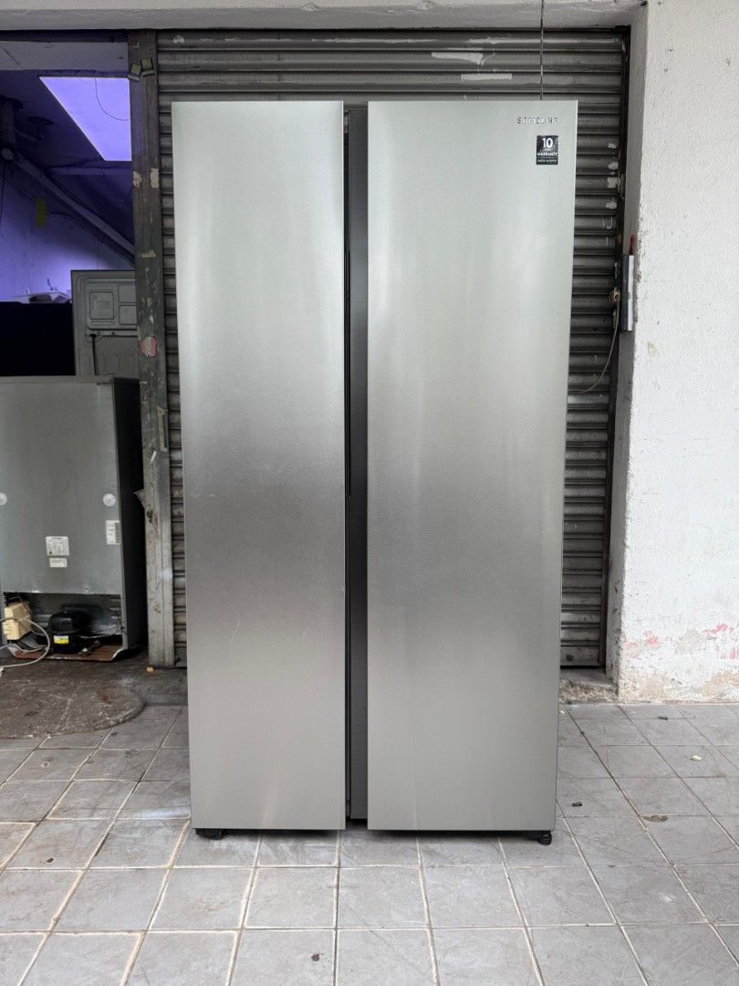 Samsung inverter side by side fridge promotion harga… good 👍 condition ...