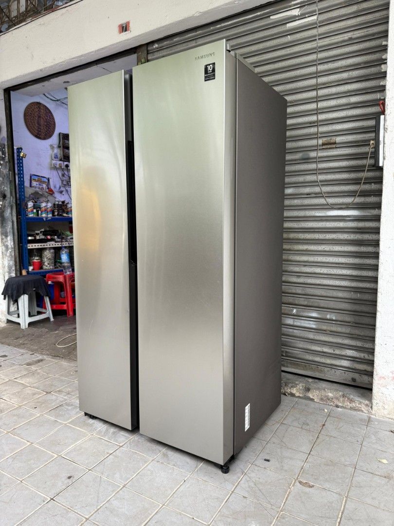 Samsung inverter side by side fridge promotion harga… good 👍 condition ...