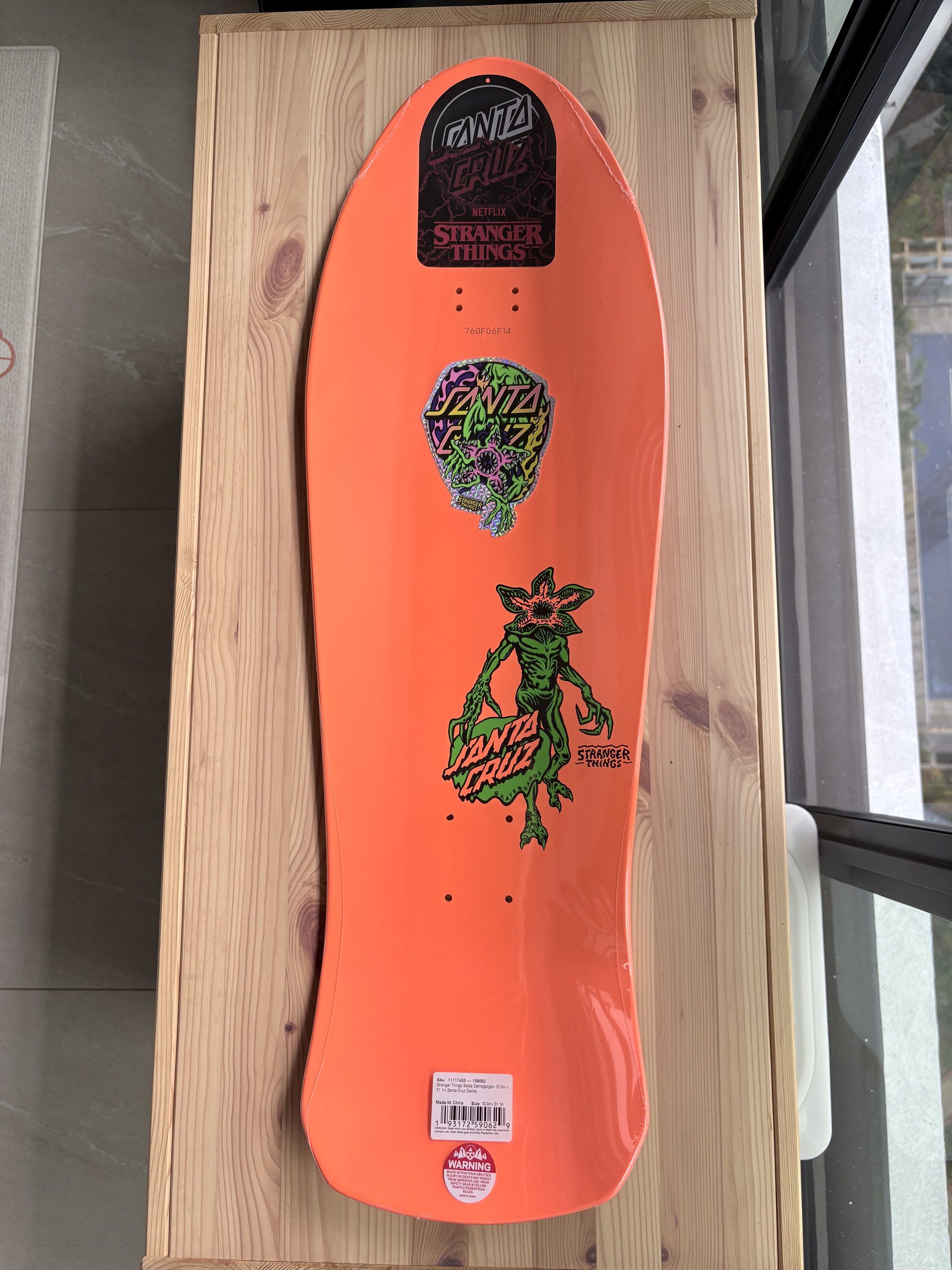 Santa Cruz x Stranger Things Skateboard Deck, Sports Equipment, Sports ...