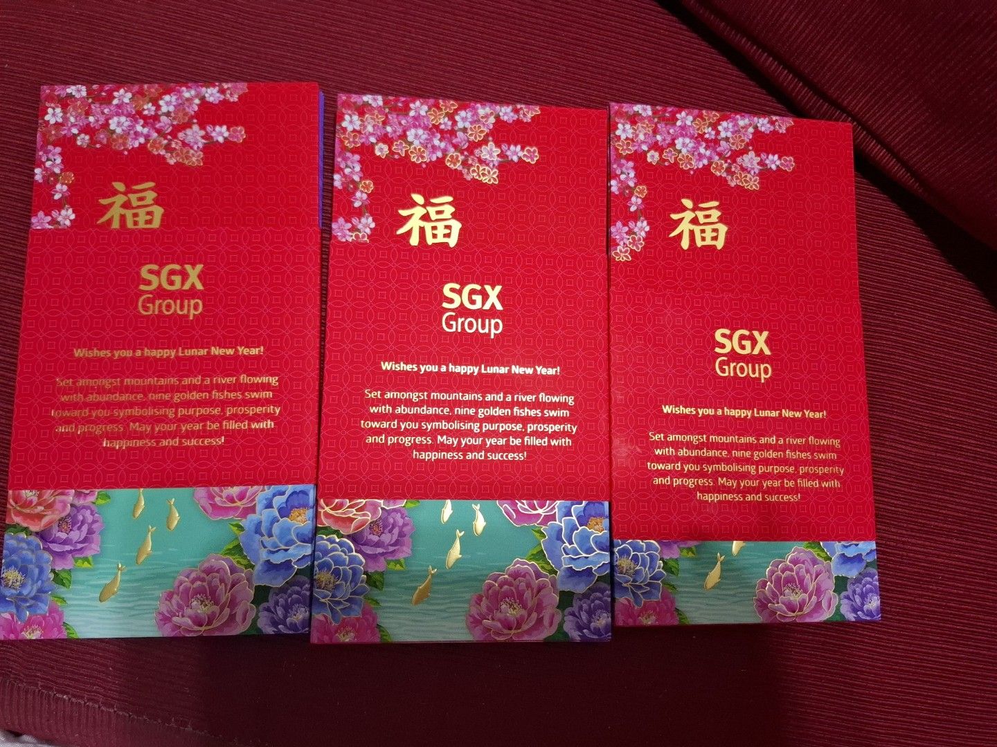 2026 SGX Group Lunar New Year Red Packets, Hobbies & Toys, Occasions ...