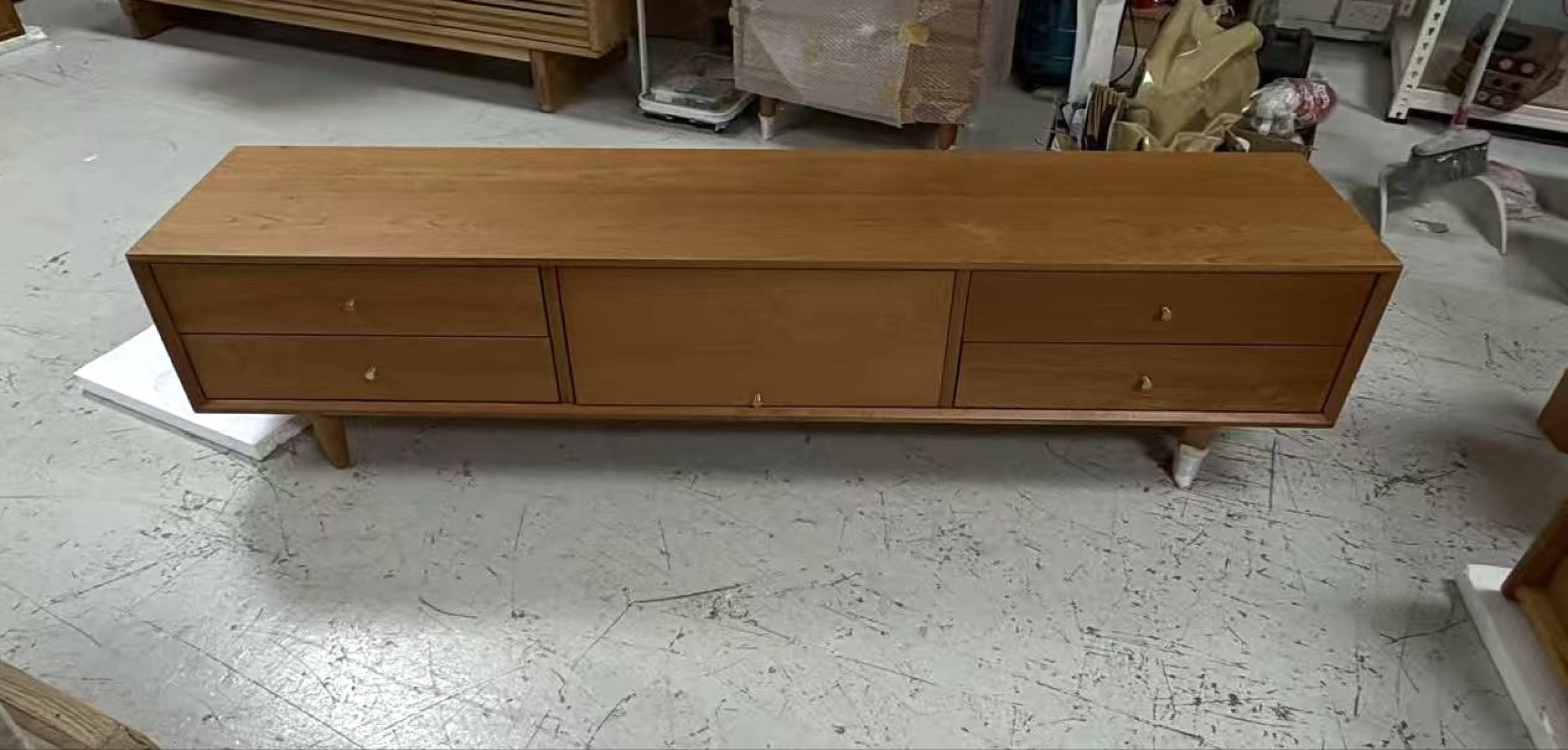 Solid cherry wood TV Console (1.8m), Furniture & Home Living, Furniture ...