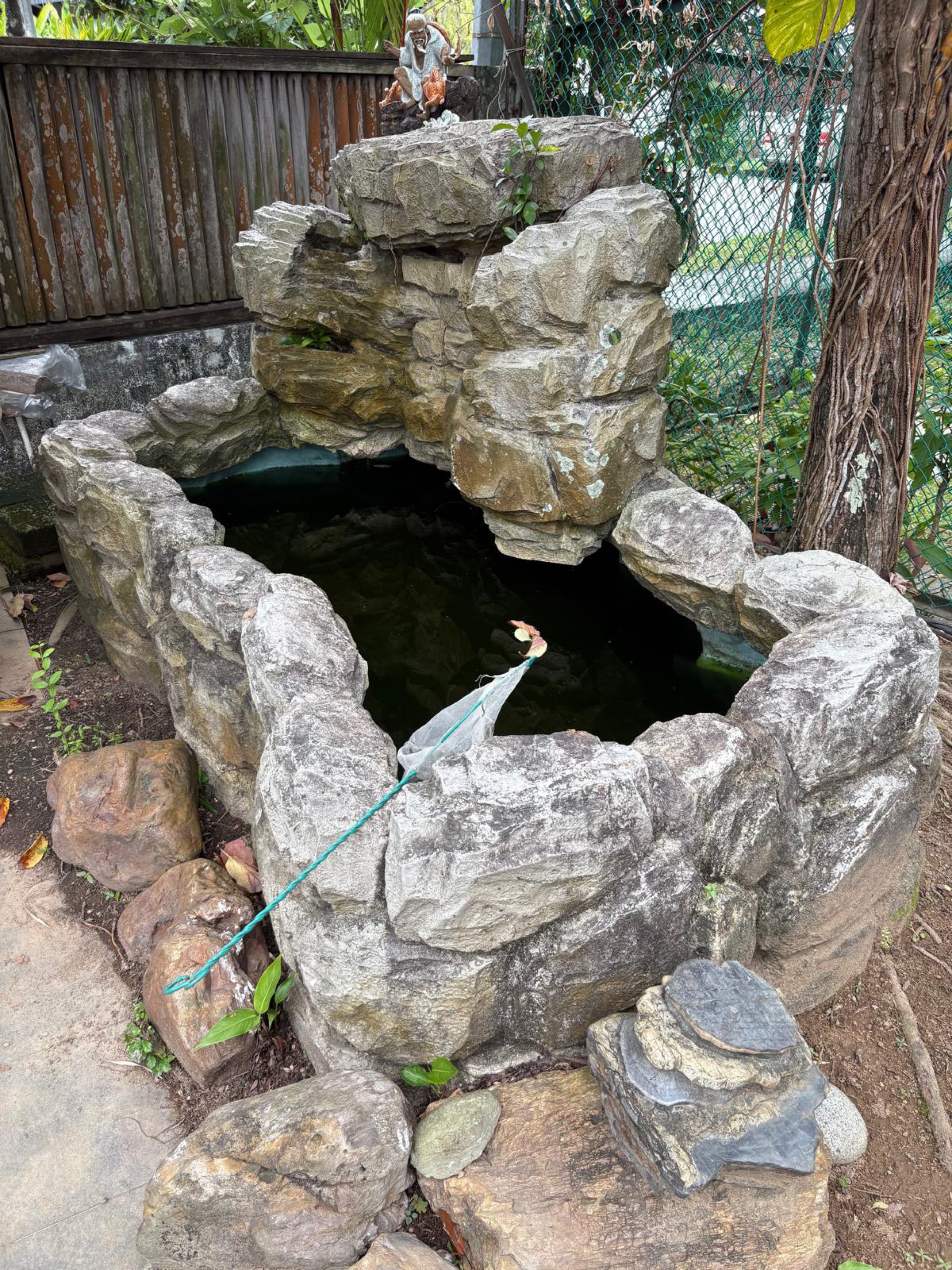 Stone Water Feature Pond, Furniture & Home Living, Home Decor ...