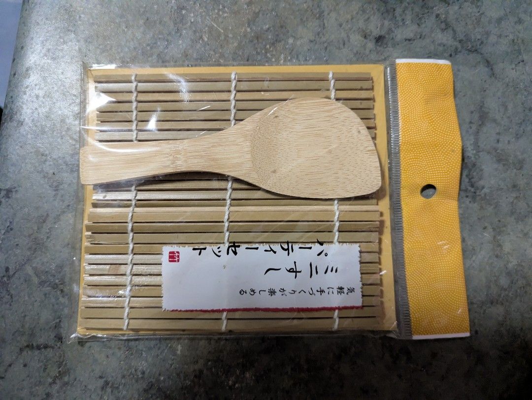 Sushi Making Kit with Bamboo Mat and Spatula, Furniture & Home Living ...