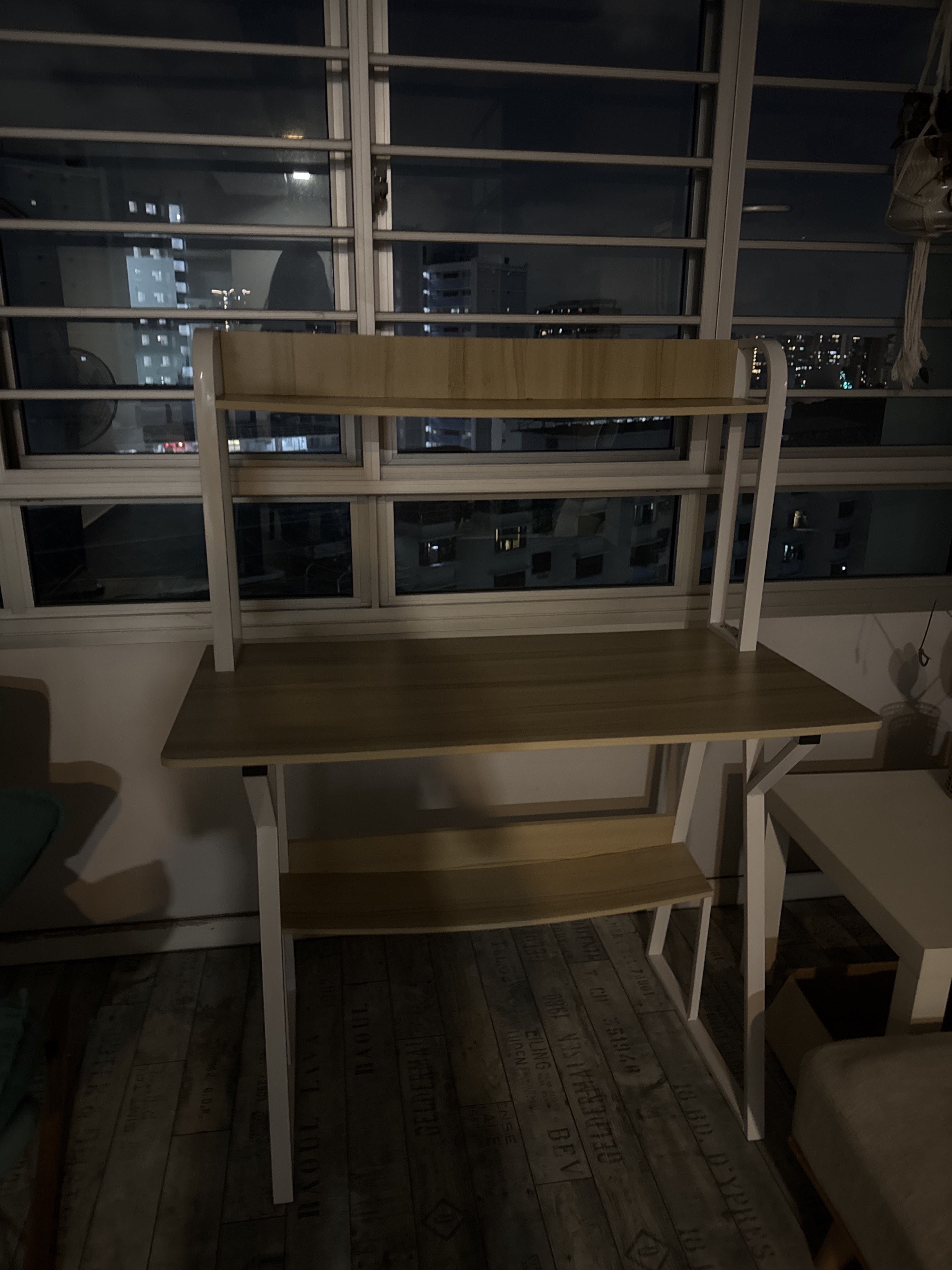 oak wood study table, Furniture & Home Living, Furniture, Tables & Sets ...