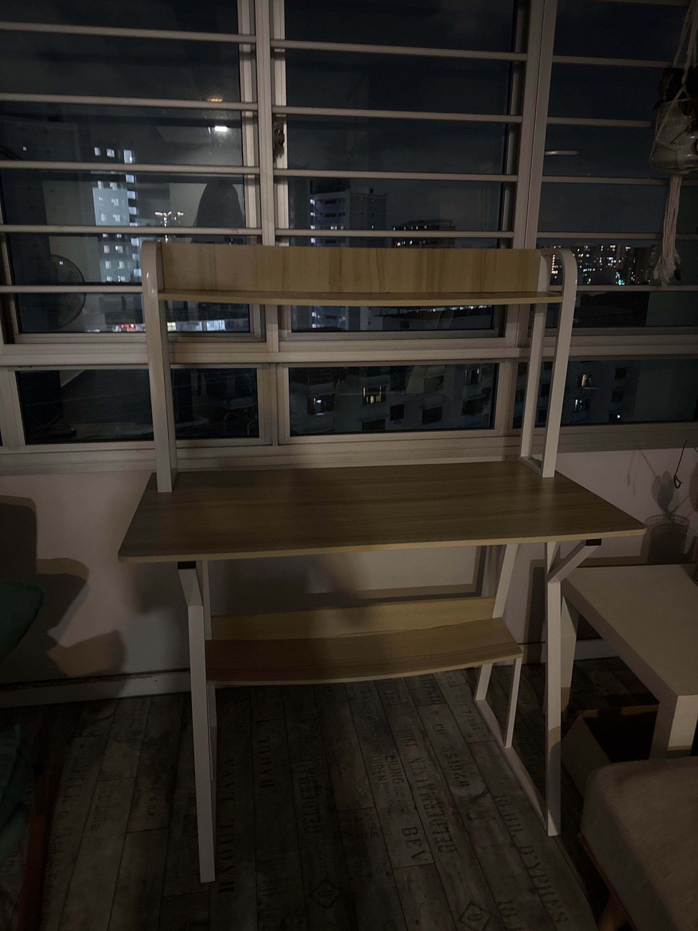 oak wood study table, Furniture & Home Living, Furniture, Tables & Sets ...