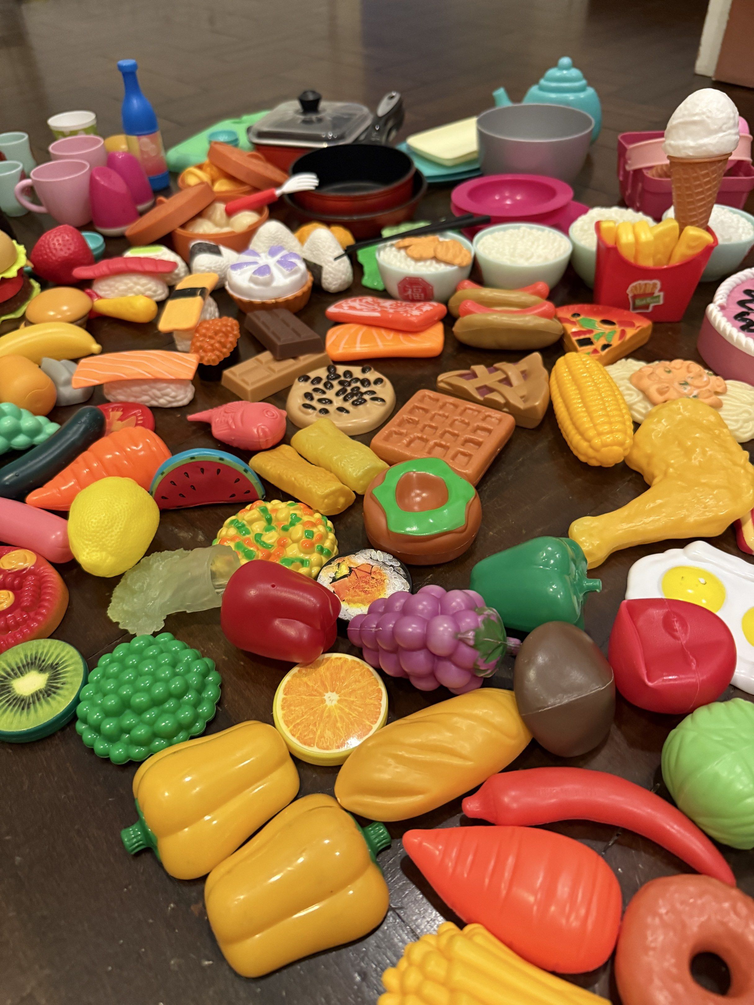 Toy Food Set - Assorted Play Food and Kitchenware, Hobbies & Toys, Toys ...