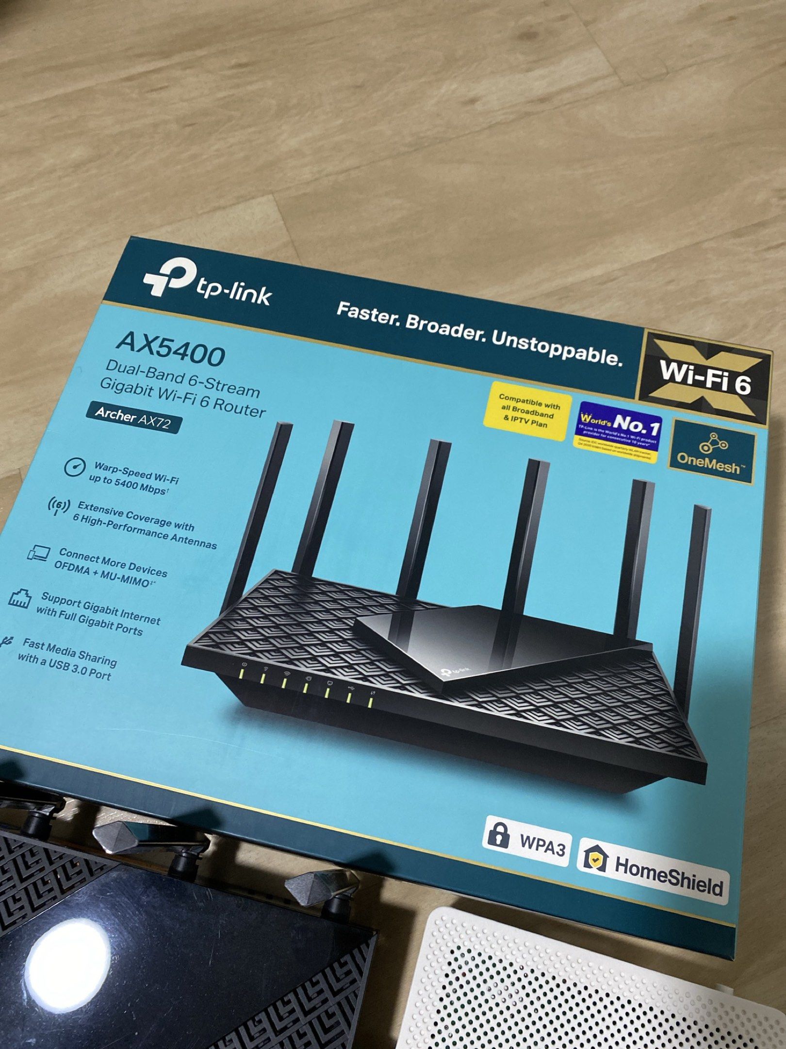 TP-Link AX5400 Archer AX72 router, Computers & Tech, Parts ...