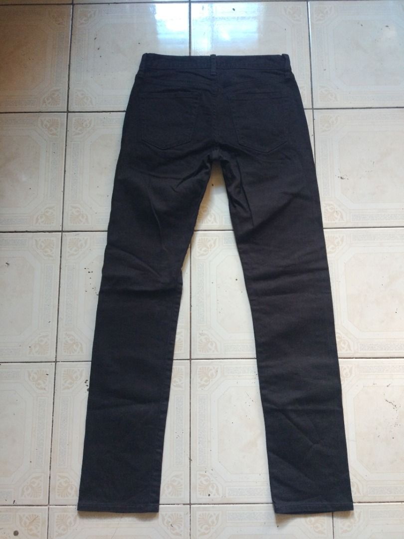 Uniqlo Black Selvedge Jean 29.5 actual, Men's Fashion, Bottoms, Jeans ...