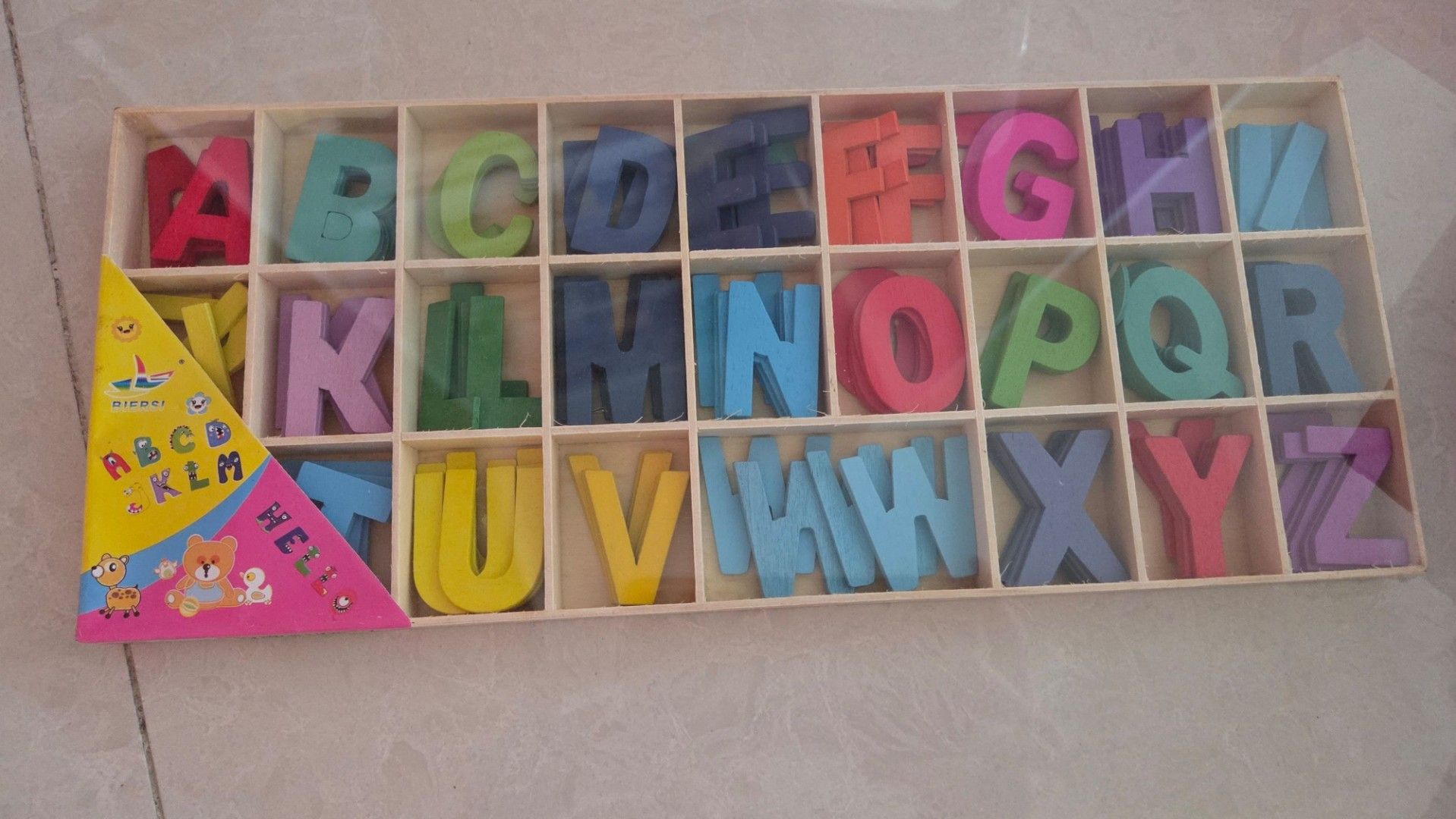 Wooden Alphabet and Number Set, Hobbies & Toys, Toys & Games on Carousell
