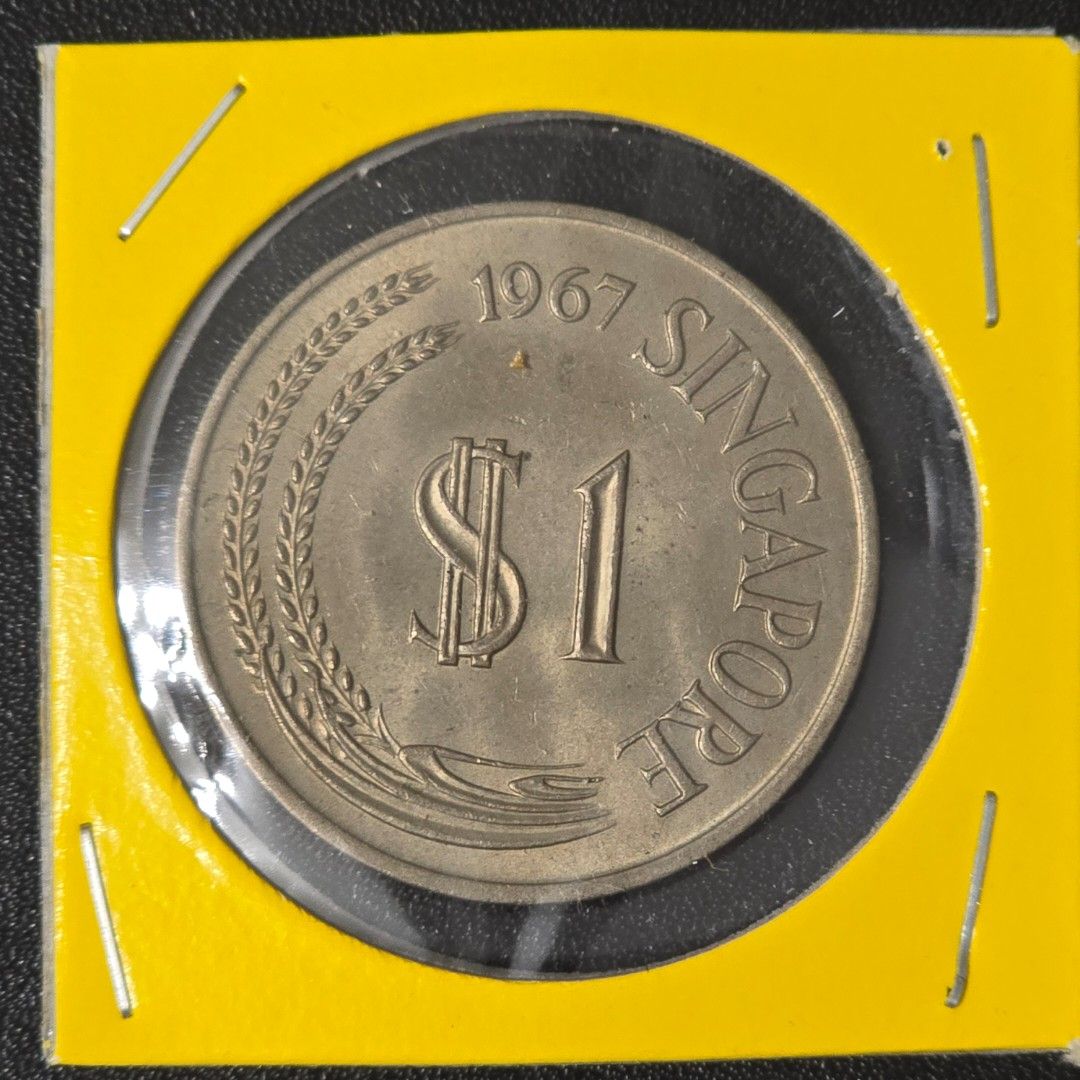 1967 Singapore One Dollar Coin, Hobbies & Toys, Memorabilia ...