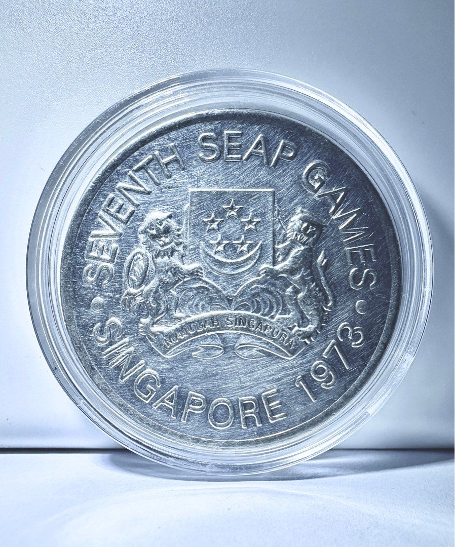 [Silver Spot!] 1973 Singapore $5 Silver Coin 7th SEAP Games, Hobbies ...